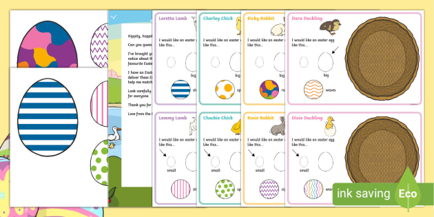 Describing Easter Eggs Activity Pack (teacher made)