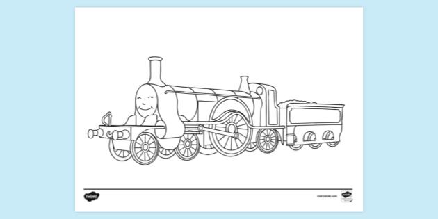 FREE! - Stirling Engine with Face Colouring | Colouring Sheets