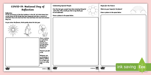 COVID-19 National Day of Reflection EYFS Activity