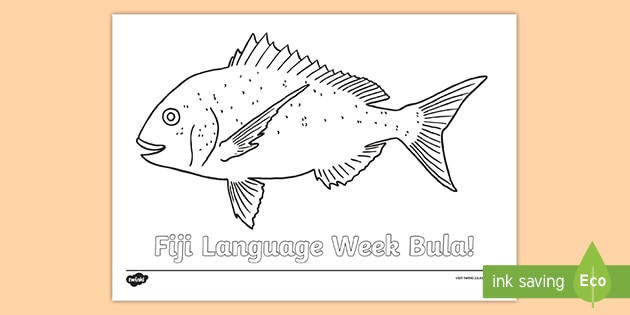 Fijian Language Week Colouring Poster (teacher made)