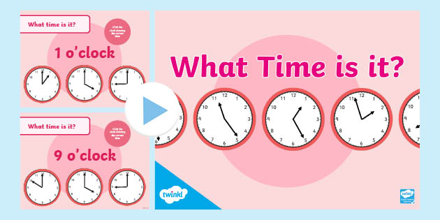 Clock Matching PowerPoint Version 2 (Hecho por educadores)