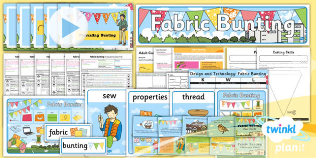 D&T: Fabric Bunting KS1 Unit Pack