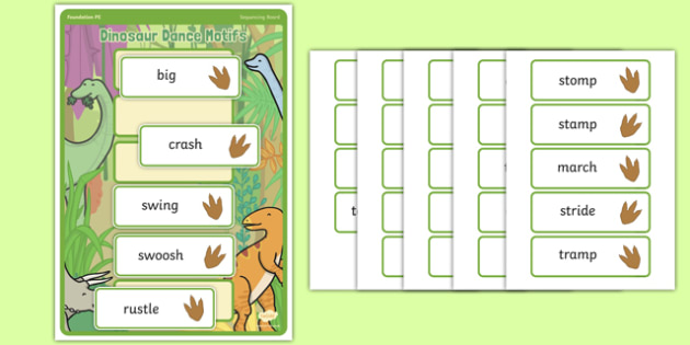 Dinosaur Dance Motif Sequencing Board
