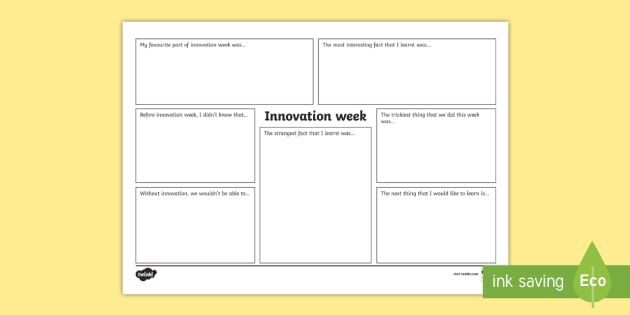 Innovation Week Evaluation Activity (teacher made)