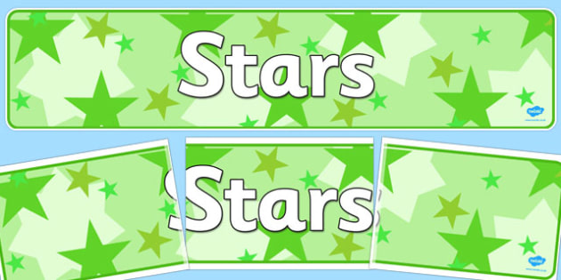 Stars Display Banner (teacher made)