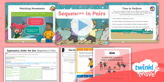 👉 Twinkl Move PE – Year 2 Gymnastics: Under the Sea Lesson 6