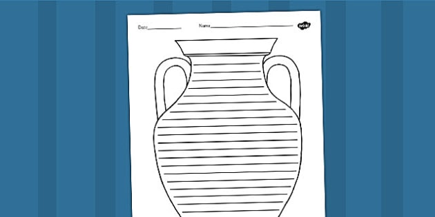 Ancient Greek Vase Writing Frame