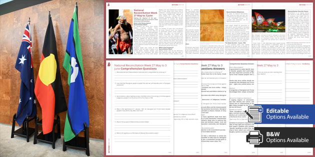 National Reconciliation Week Reading Comprehension - Beyond