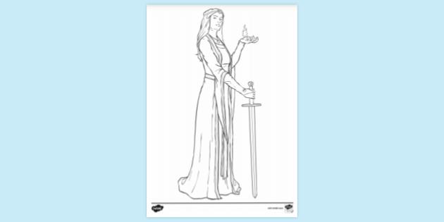 FREE! - Morgan Le Fay Colouring Sheet | Colouring Sheets