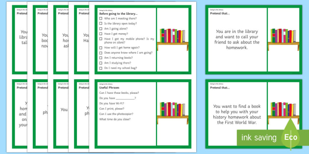 Going to the Library Scenarios and Social Scripts