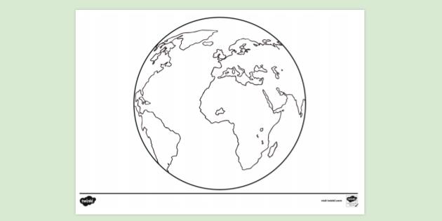FREE! - Earth Colouring Page - Primary Resources