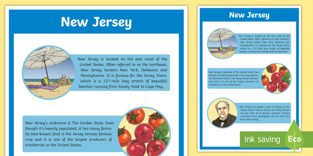 All About New Jersey Poster