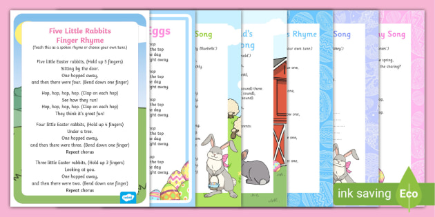 Easter Songs early years - EYFS (teacher made) - Twinkl