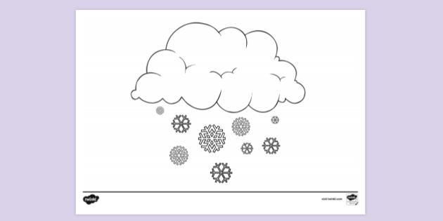 FREE! - Snow Colouring Sheet | Colouring Sheets
