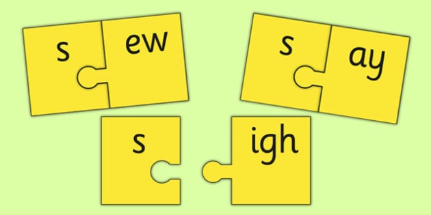s and Vowel Production Jigsaw Cut Outs (teacher made)