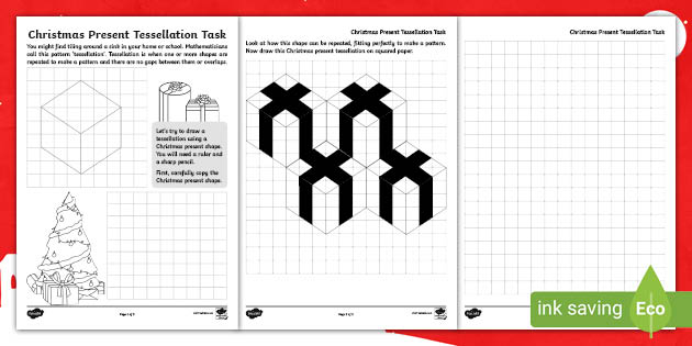Christmas Tessellation Patterns - Christmas Present Activity