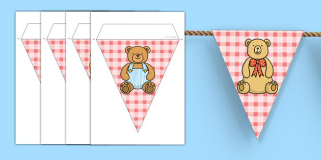 Teddy Bears Picnic Display Bunting (teacher made)