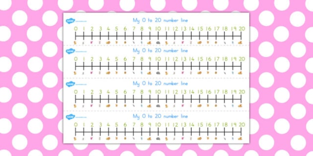 The Lion and the Mouse Number Lines 0-20 (teacher made)