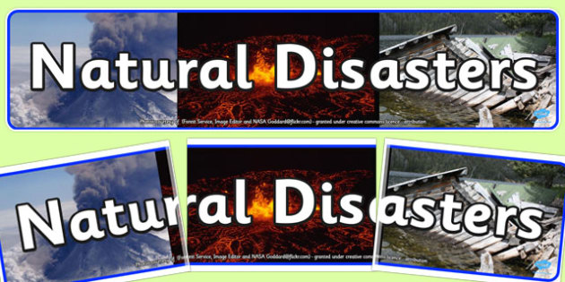 Natural Disasters Display Banner