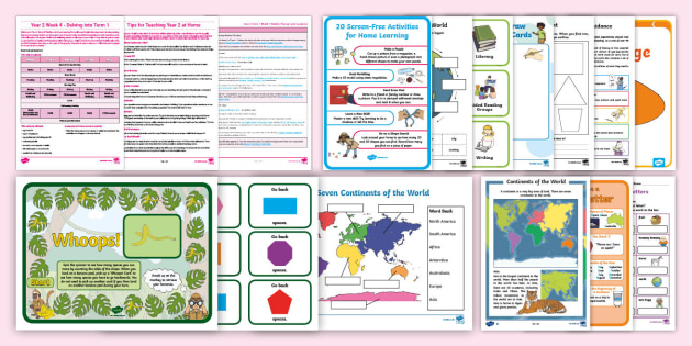 FREE! - Year 2 Term 1 Week 4 Remote Home Learning Pack