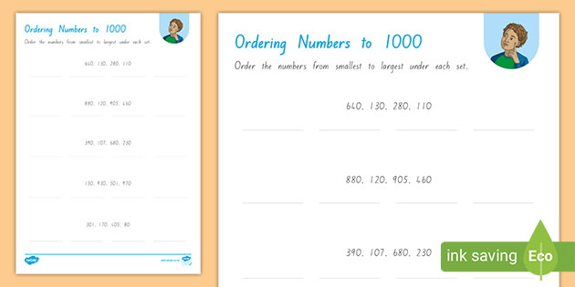 Stage 5 Ordering Numbers to 1000