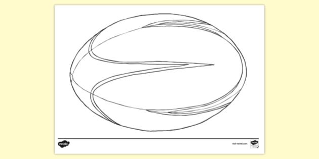 FREE! - Rugby Ball Colouring Sheets (teacher made)