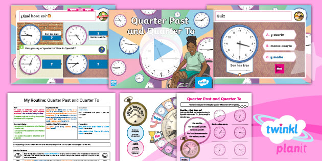 👉 Telling the time in Spanish - Quarter Past and Quarter To