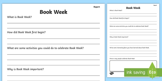 CBCA Book Week Report (teacher made)
