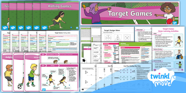 Twinkl Move PE - Year 2 Target Games: Unit Pack