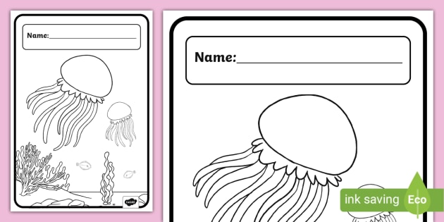 Jellyfish Colouring Book Cover