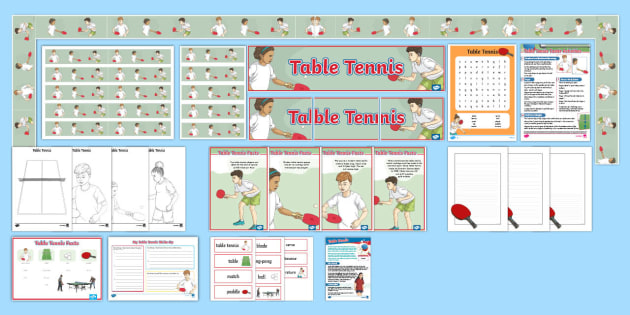 Table Tennis Sports • Twinkl.co.uk