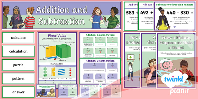 PlanIt Maths Y3 Addition and Subtraction Display Pack