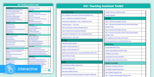 FREE! - KS1 Teaching Assistant Toolkit (teacher made)