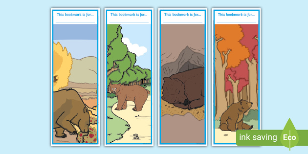 FREE! - Cute Bear Bookmarks | Resources | Twinkl