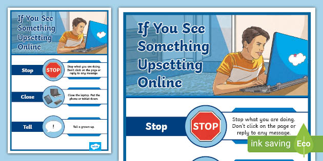 KS2 Inappropriate Content Online Safety Poster