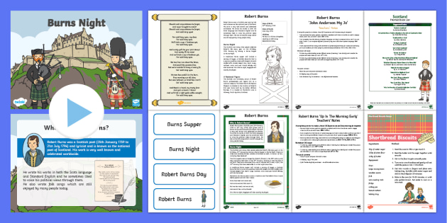 Robert Burns Resource Pack (Top 10) (teacher made) - Twinkl