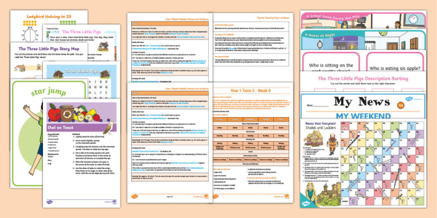 FREE! - Year 1 Term 2 Week 8 Remote Home Learning Pack