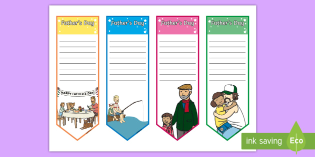 Varied Father's Day Bookmarks