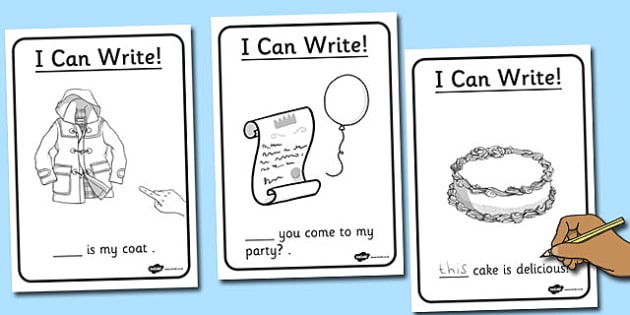 Phase 3 High Frequency Word Sentence Writing Worksheet / Worksheet Pack,