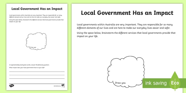 * NEW * Local Government Has an Impact Worksheet