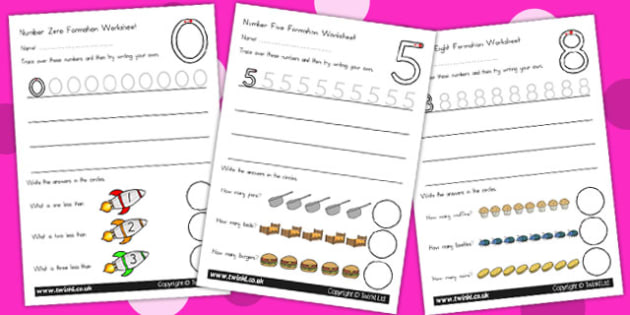 Number Formation Workbook Standard Version (teacher made)