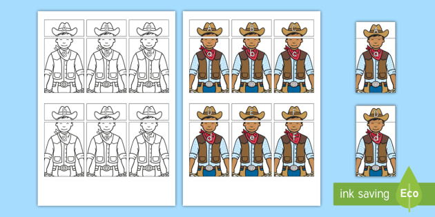 Cowboy Alphabet Matching Activity (teacher made)