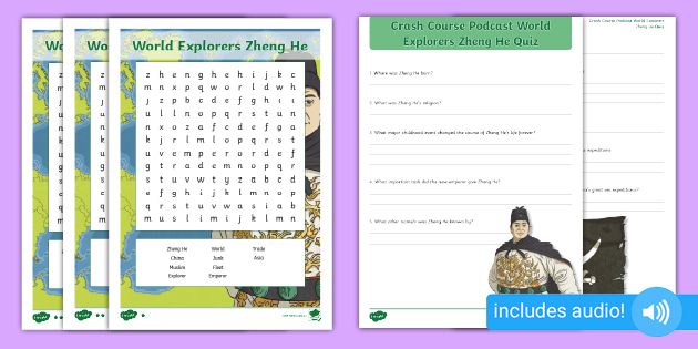 Crash Course Podcast World Explorers Zheng He (Teacher-Made)