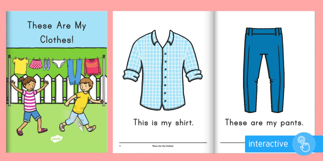 Clothes Early Emergent Reader eBook (teacher made)