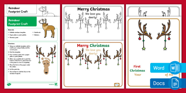 Reindeer Craft Activities | twinkl.com