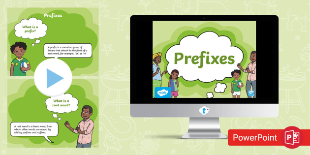 Prefix - Introductory PowerPoint Presentation (teacher made)