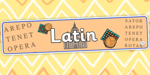 Latin Display Banner