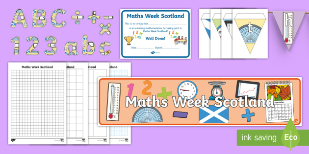 Math Week Scotland Display Pack (teacher made)