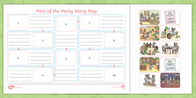 Part of the Party Story Map (teacher made)