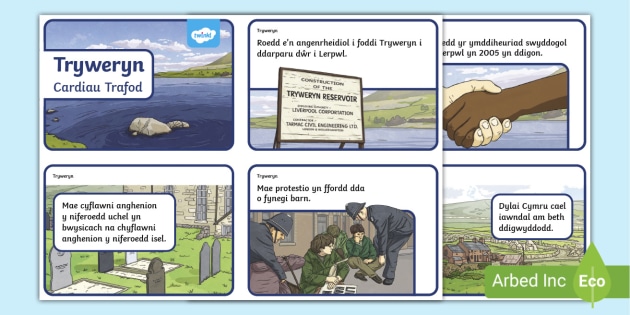 Tryweryn: Cardiau Trafod (teacher made)